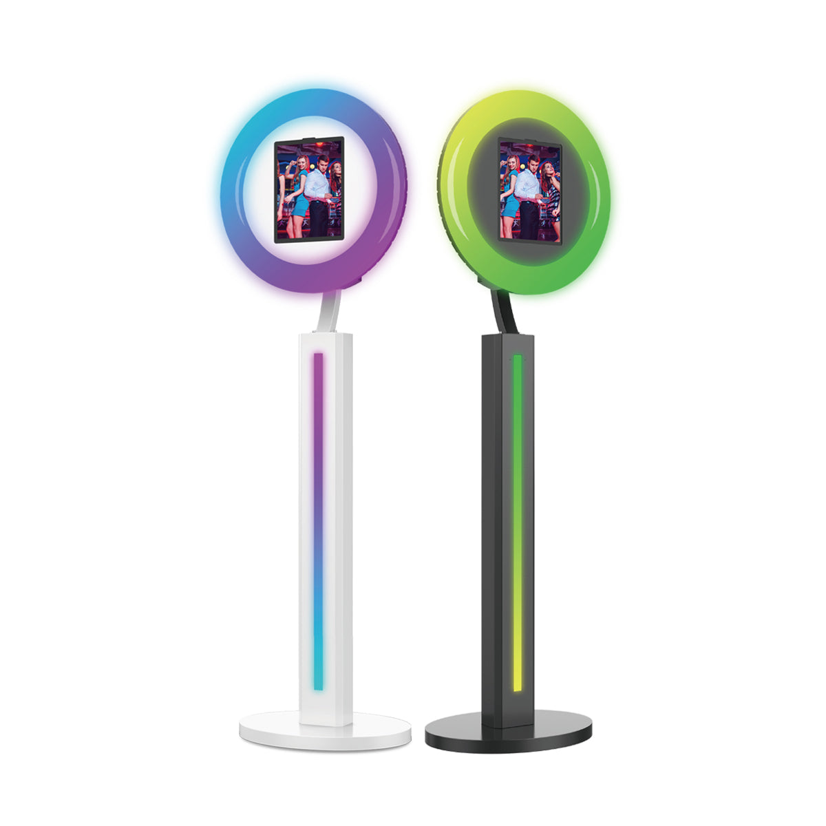 2023 Portable Ipad Photo Booth With Color Ring Led Light